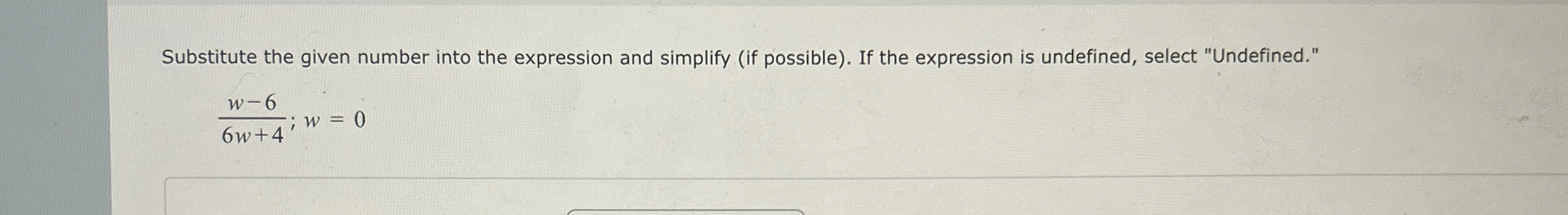 Solved Substitute the given number into the expression and | Chegg.com