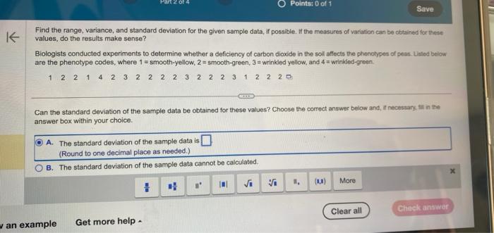 Solved Find the range, variance, and standard deviation for | Chegg.com