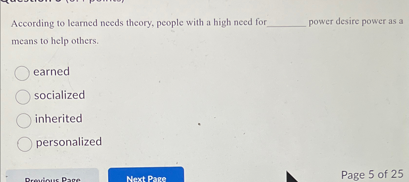 Solved According to learned needs theory, people with a high | Chegg.com