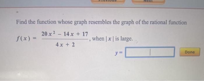 Solved Find the function whose graph resembles the graph of | Chegg.com