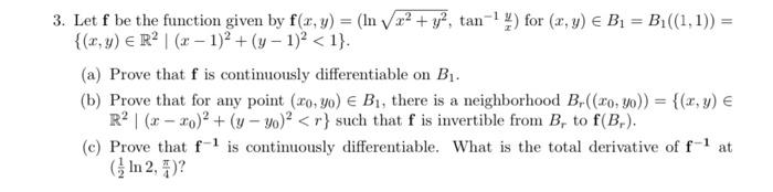 Solved 3. Let f be the function given by | Chegg.com