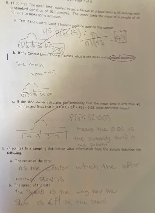 Solved can you please help me with questions 8 and 9 please | Chegg.com
