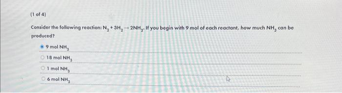 Solved Consider the following reaction: N2+3H2→2NH3. If you | Chegg.com