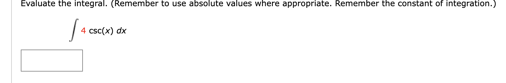 Solved Evaluate the integral. (Remember to use absolute | Chegg.com