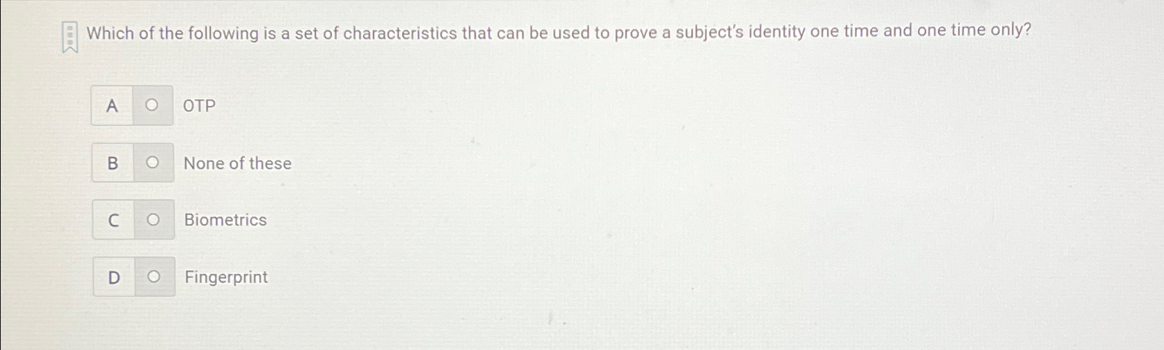 Solved Which of the following is a set of characteristics | Chegg.com