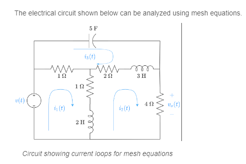 Solved The electrical circuit shown below can be analyzed | Chegg.com