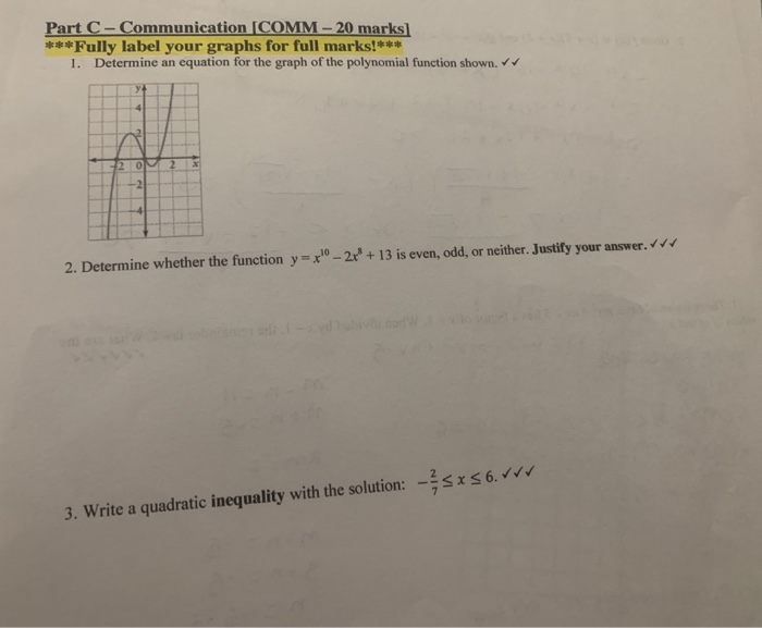 Solved Part C - Communication (COMM - 20 marks ***Fully | Chegg.com