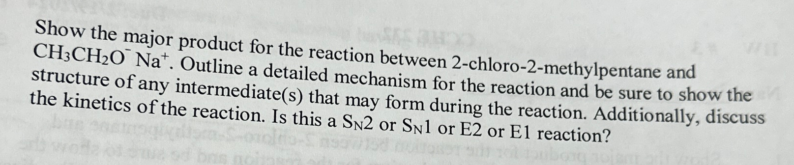 Solved Show the major product for the reaction between | Chegg.com