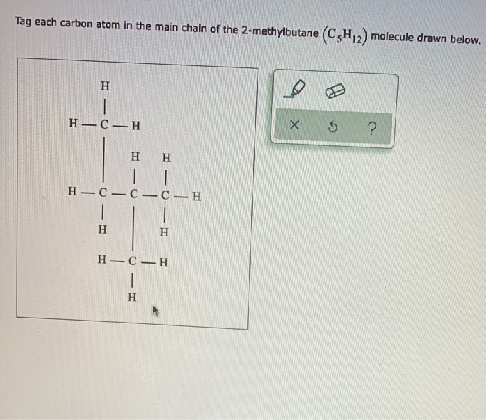Solved Tag each carbon atom in the main chain of the | Chegg.com