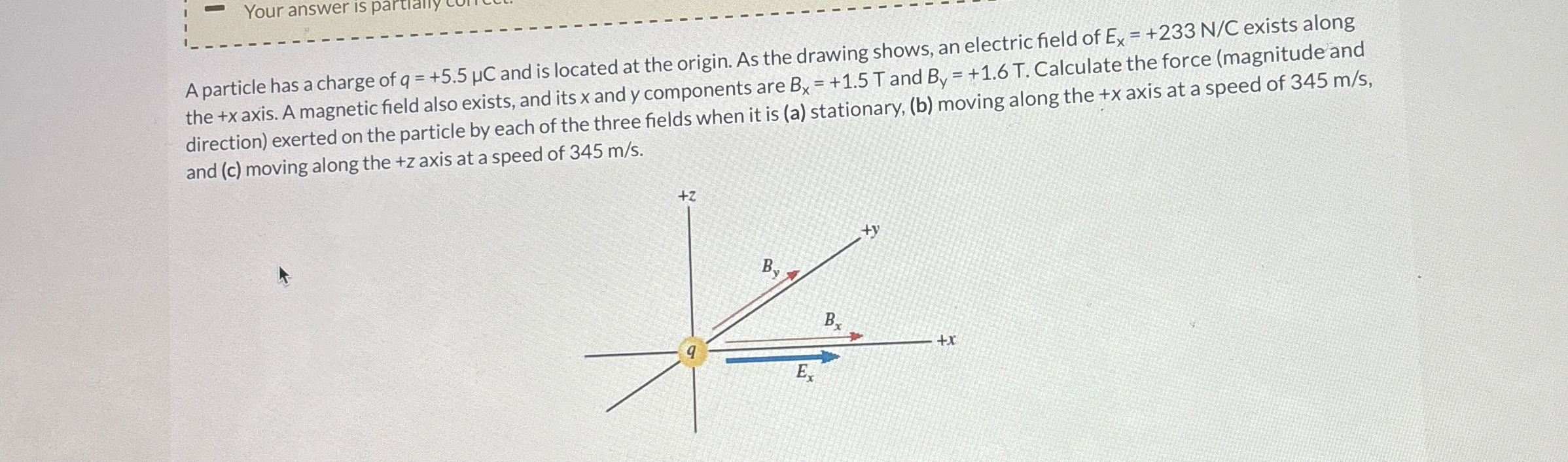 Solved A particle has a charge of q=+5.5μC ﻿and is located | Chegg.com