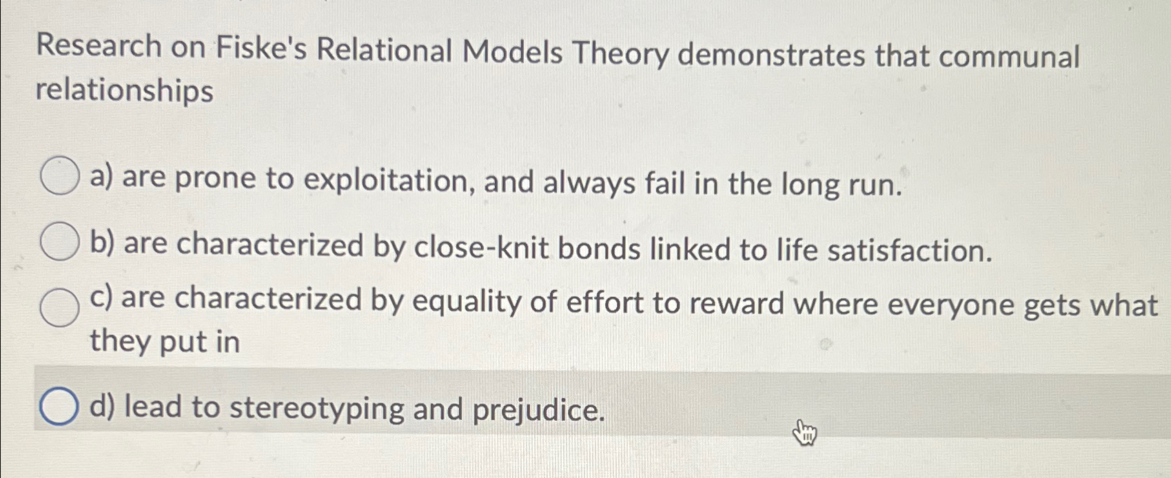 Solved Research on Fiske's Relational Models Theory | Chegg.com Solved Research on Fiske's Relational Models Theory | Chegg.com