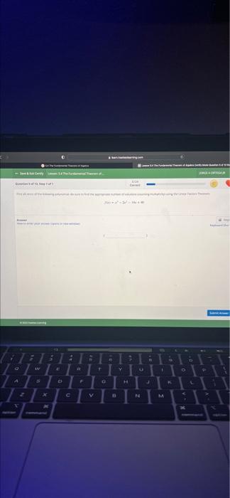 - Save & Exit Certify Question 5 of 13, Step 1 of 1 Q | Chegg.com