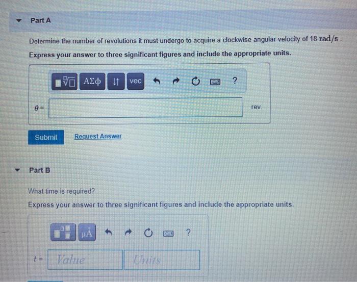 Solved A wheel has an initial clockwise angular velocity of | Chegg.com