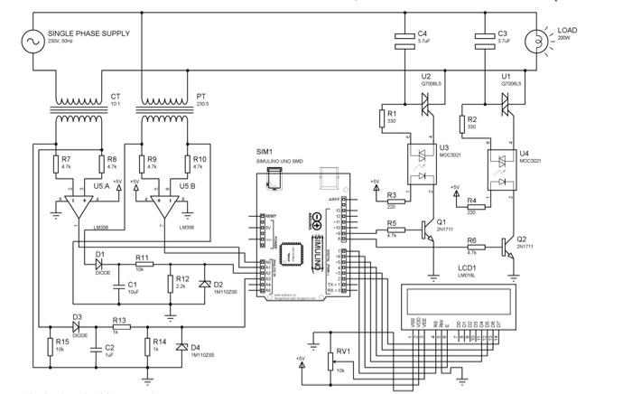 This Circuit Is Automatic Power Factor Correction For 8007