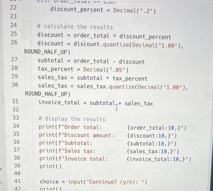 Solved Exercise 9-1: Enhance the Invoice program Use this | Chegg.com
