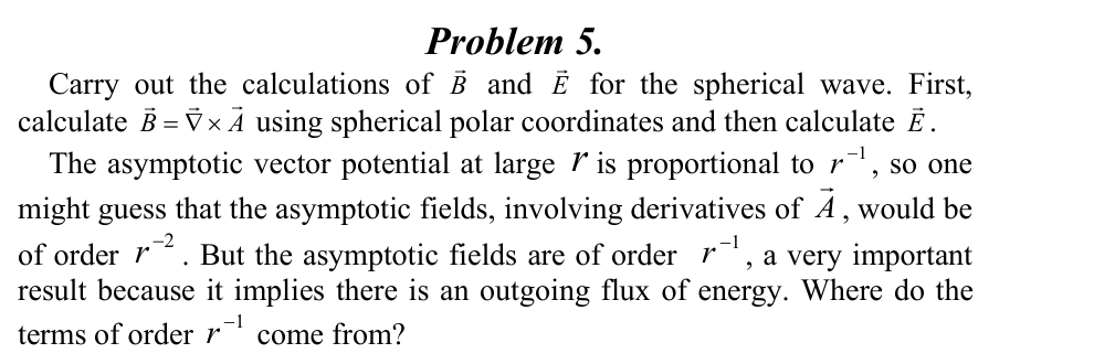 Solved Problem 5.Carry out the calculations of vec(B) ﻿and | Chegg.com
