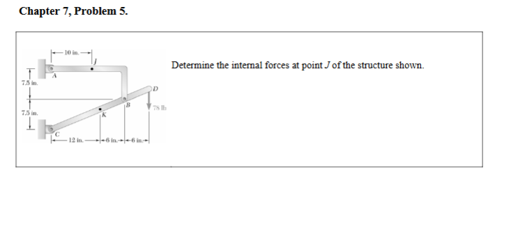 Solved Chapter 7, ﻿Problem 5.Determine the internal forces | Chegg.com