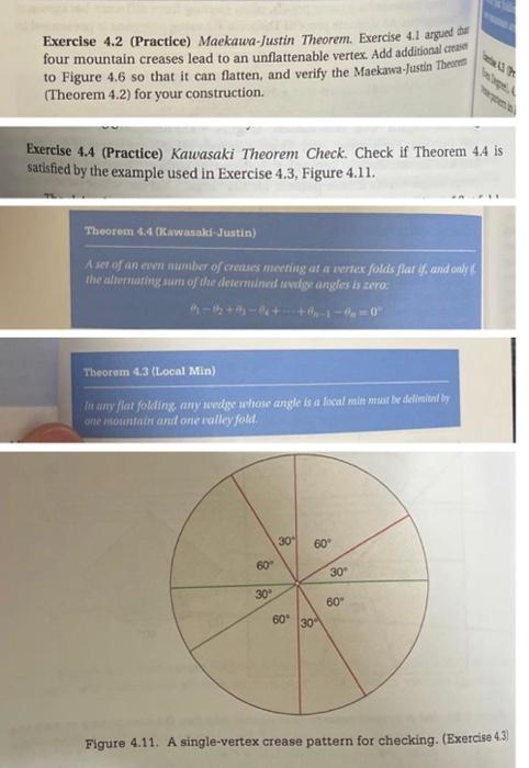 Exercise 4.2 (Practice) Maekawa-Justin Theorem. | Chegg.com