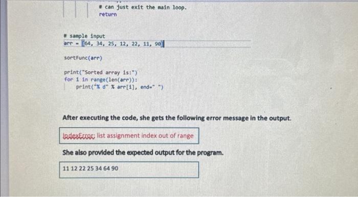 Solved Shaina from CDU is trying to solve the broken code | Chegg.com