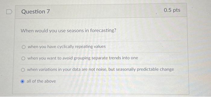 Solved When running regression for a forecast, always follow | Chegg.com