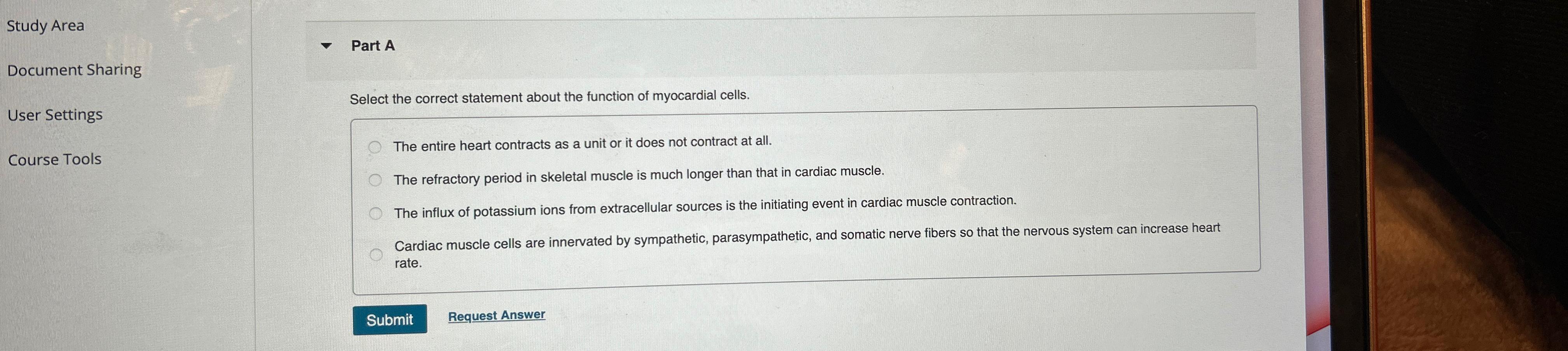 Solved Study AreaDocument SharingUser SettingsCourse | Chegg.com