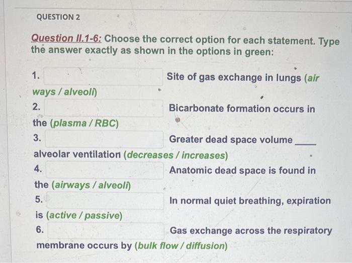 Solved Question 11.1-6: Choose the correct option for each | Chegg.com