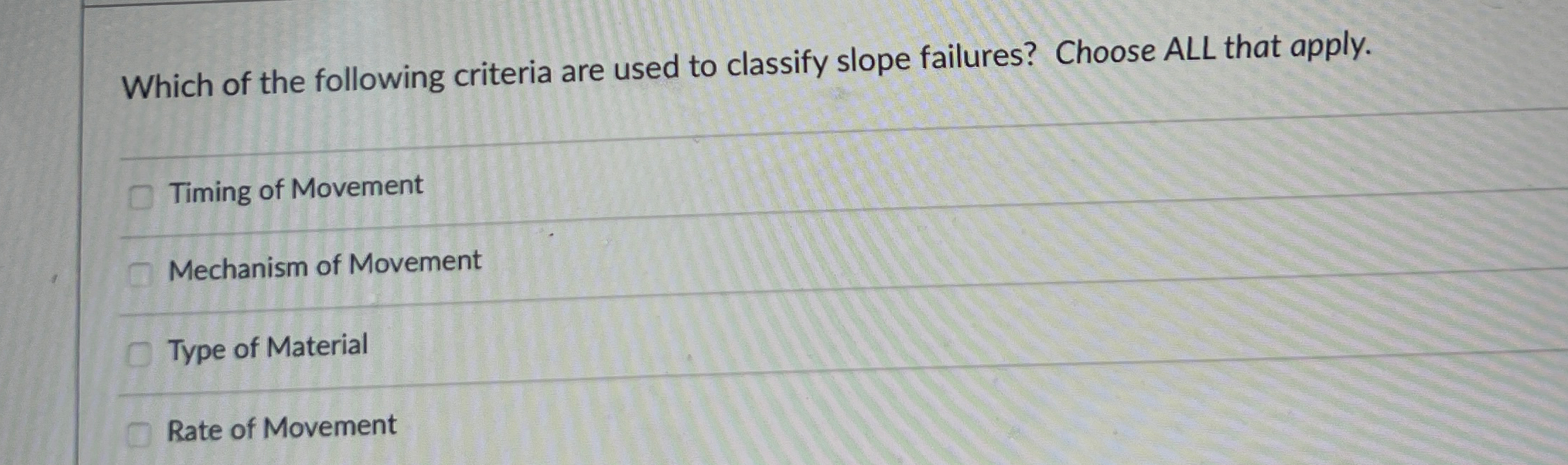 Solved Which of the following criteria are used to classify | Chegg.com