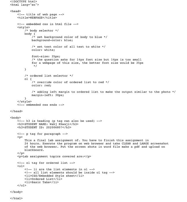 Solved Webpage Body Selector 