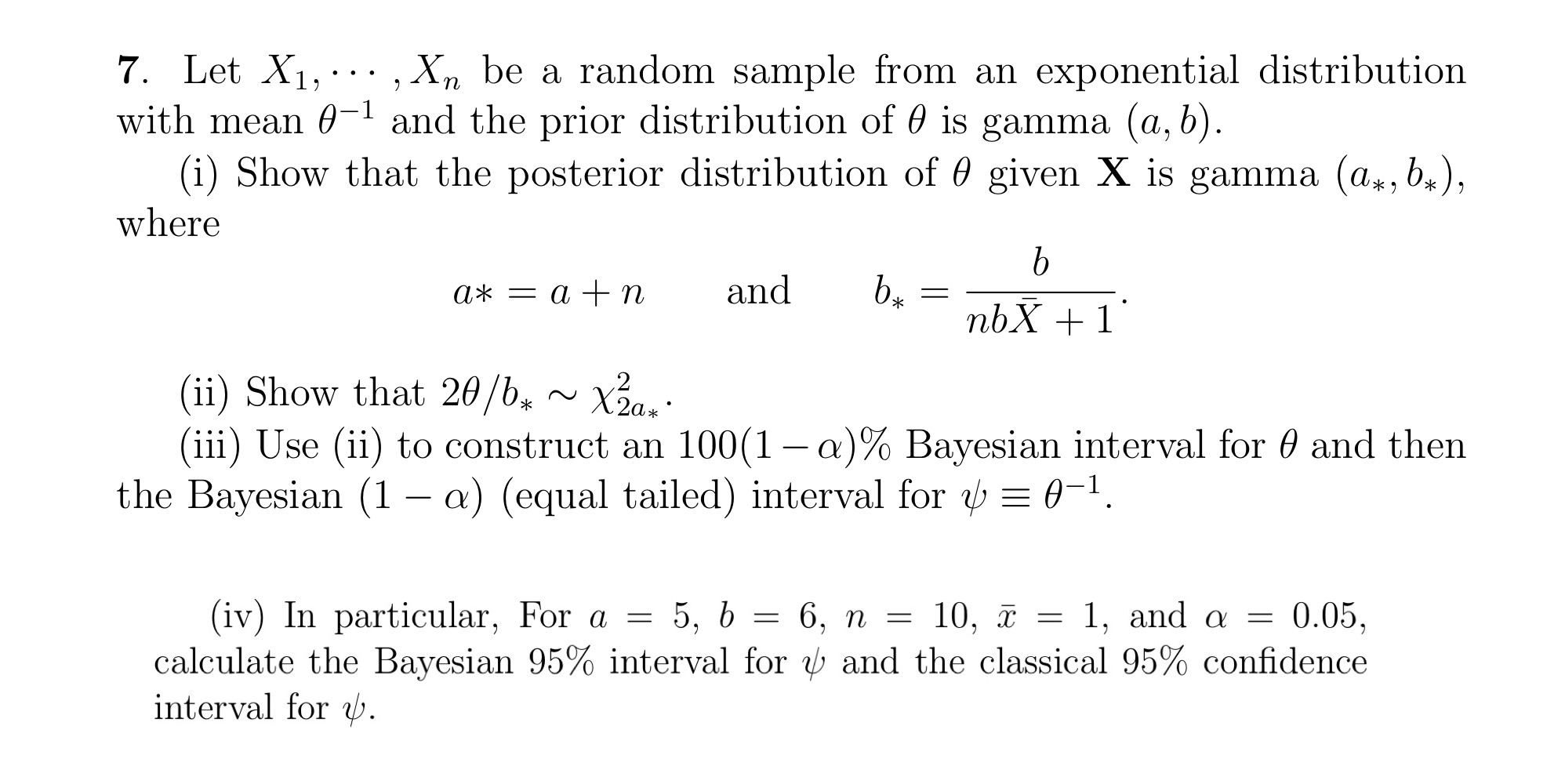 [Solved]: Let x_(1),cdots,x_(n) be a random sample from an e
