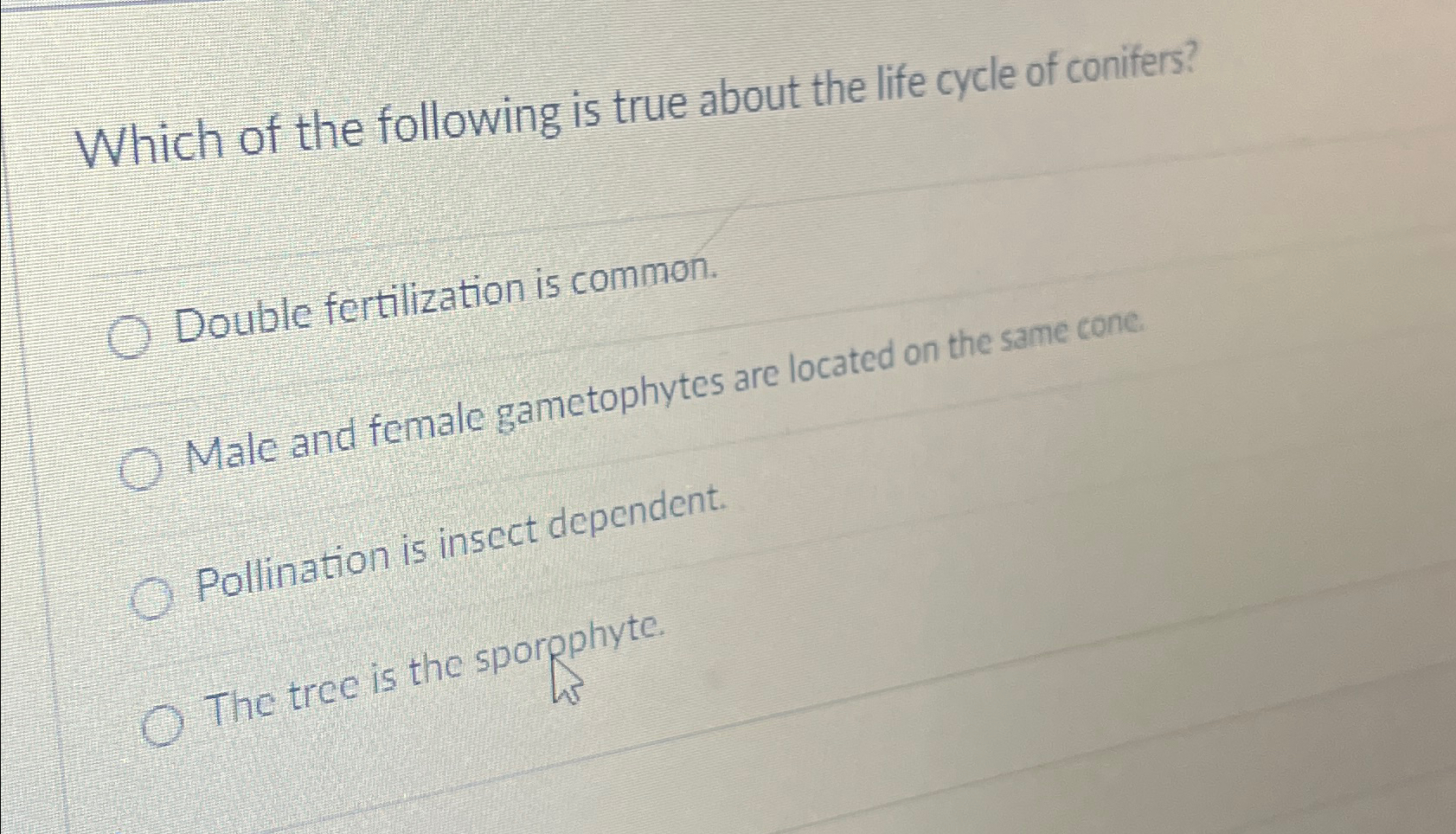 Solved Which of the following is true about the life cycle | Chegg.com