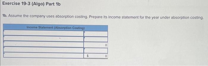 Solved Required information Exercise 19-3 (Algo) Income | Chegg.com