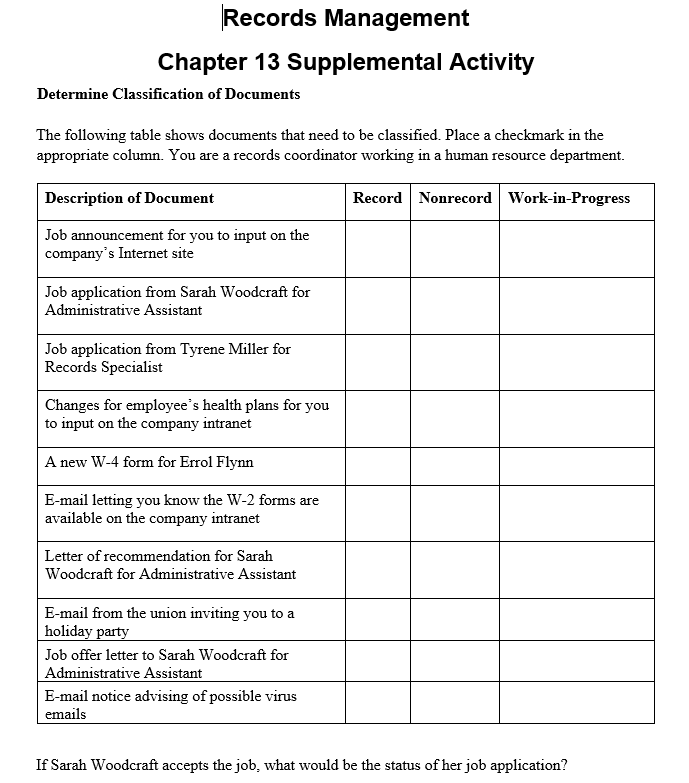 Solved Chapter 13 ﻿Supplemental ActivityDetermine | Chegg.com