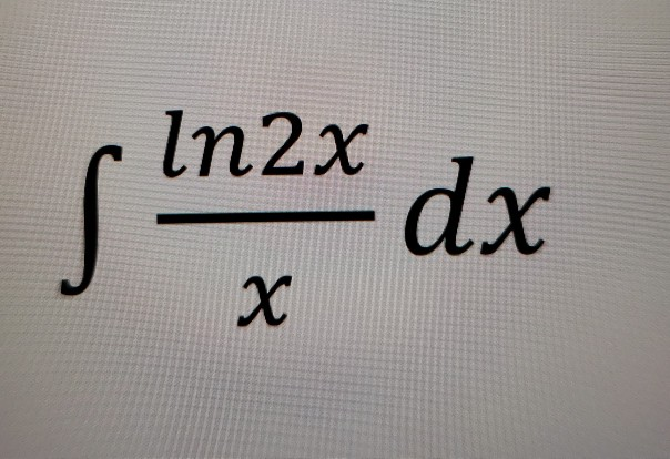 Solved s In2x dx х | Chegg.com