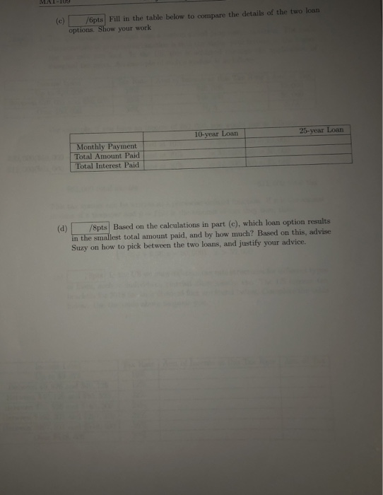 Solved i got how to figure out part A and B. i just need | Chegg.com