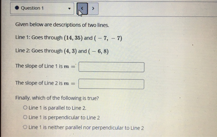 Solved Question 1 > Given below are descriptions of two | Chegg.com