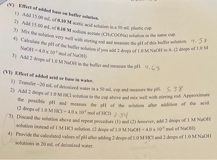 Solved (1) A buffer with equal mole of weak acid and | Chegg.com