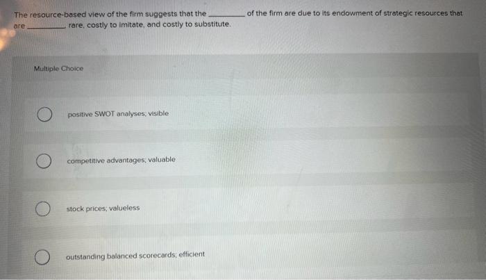 Solved Tangible resources are more difficult for competitors | Chegg.com