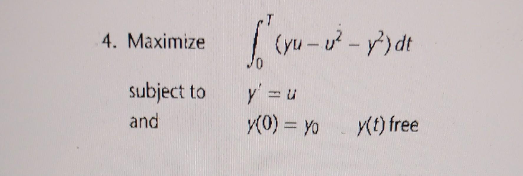 Solved find the optimal path of control state, and costate | Chegg.com