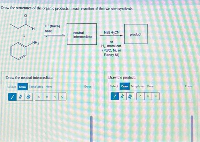 Solved Draw the structures of the organic products in each | Chegg.com