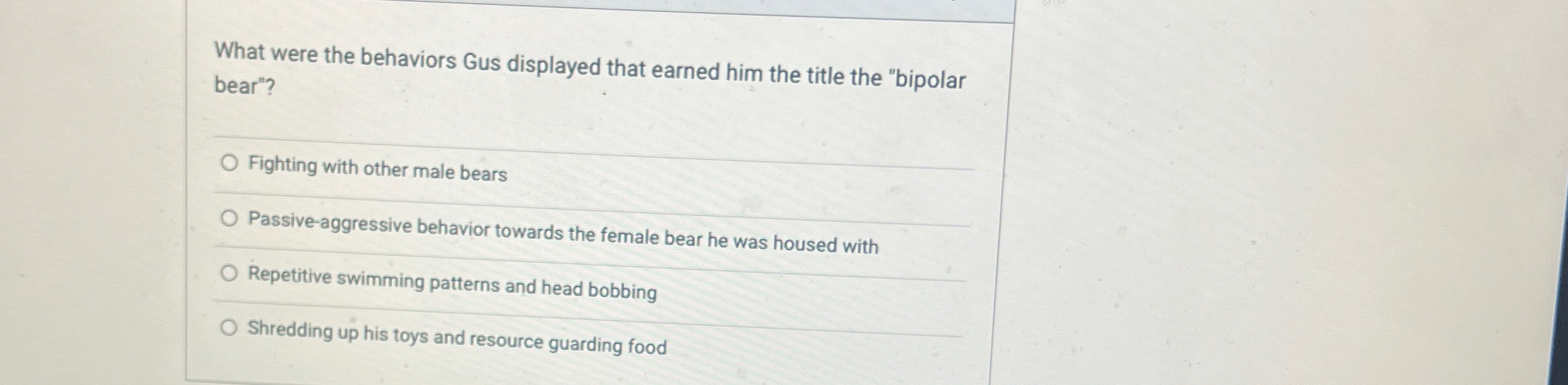 Solved What were the behaviors Gus displayed that earned him | Chegg.com