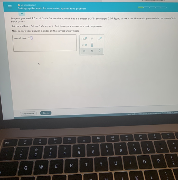 Solved O MEASUREMENT Setting up the math for a one-step | Chegg.com