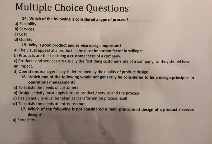Solved SOLUTION_QUESTIONS_CHAPTER 2 Design of Operations, | Chegg.com