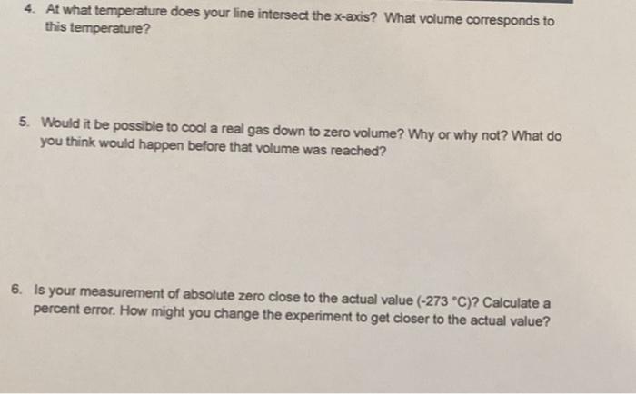 Solved Table 3: Temperature vs. Volume of Gas Data | Chegg.com