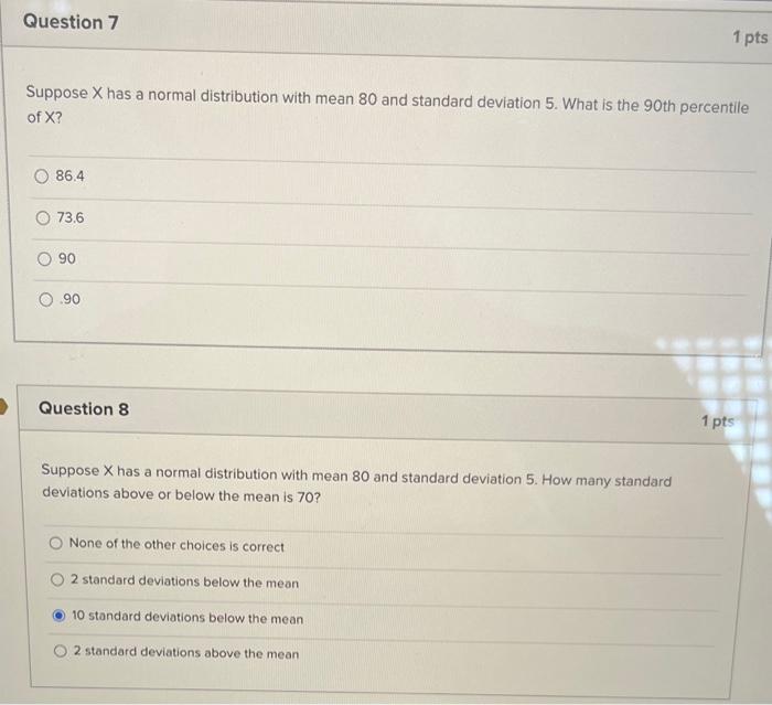 Solved Suppose X has a normal distribution with mean 80 and | Chegg.com