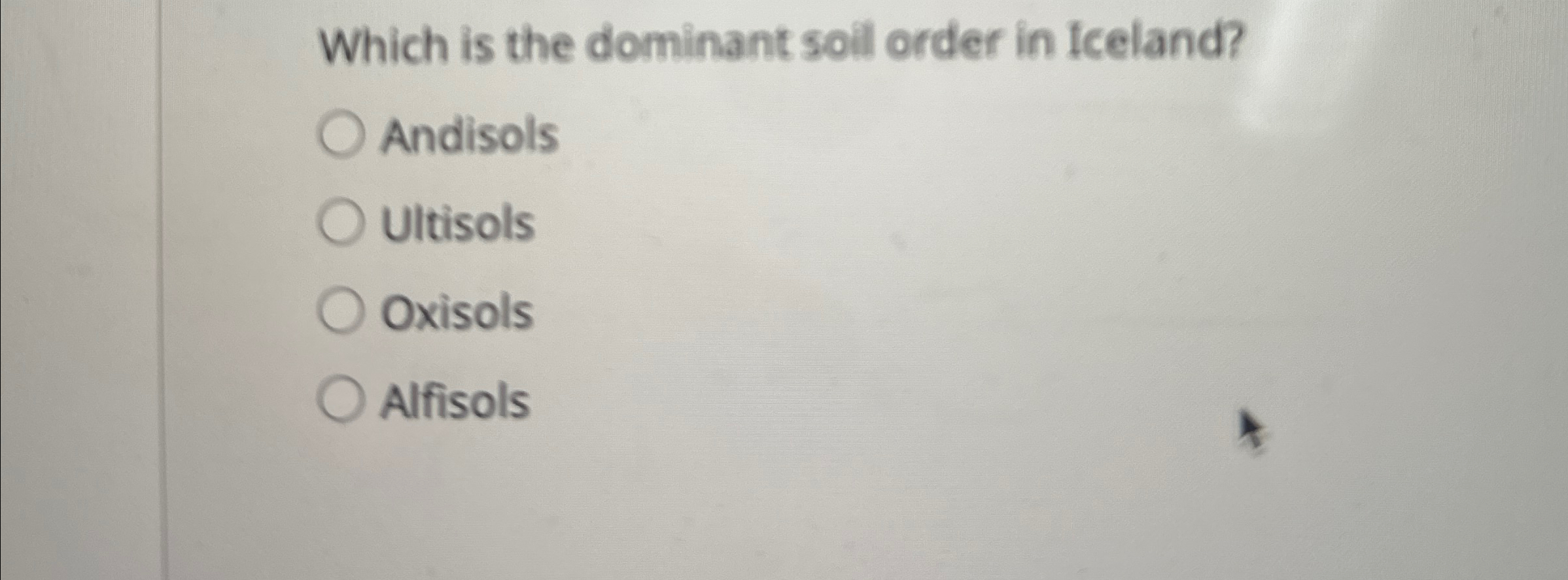 Solved Which is the dominant soil order in | Chegg.com