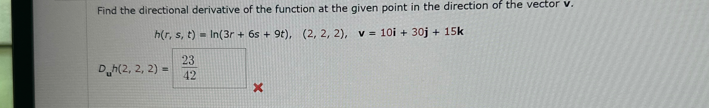 Solved Find the directional derivative of the function at | Chegg.com