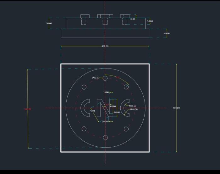 Solved Write CNC program using G code and M code (Milling | Chegg.com