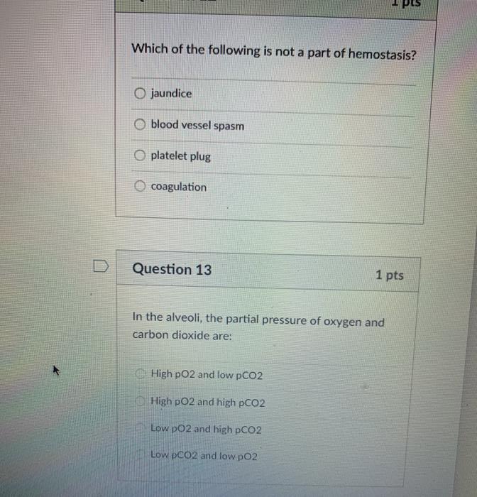 Solved Which of the following is not a part of hemostasis? O | Chegg.com