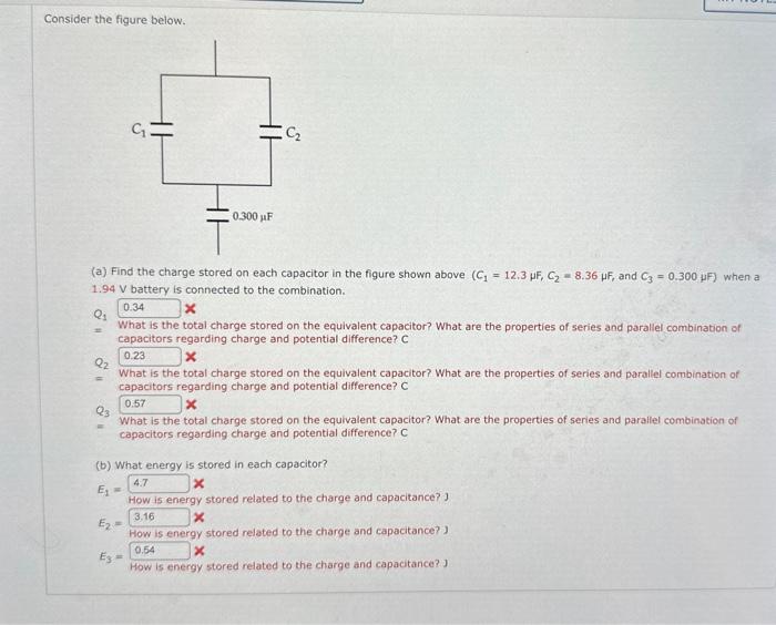 Solved Consider the figure below. (a) Find the charge stored | Chegg.com