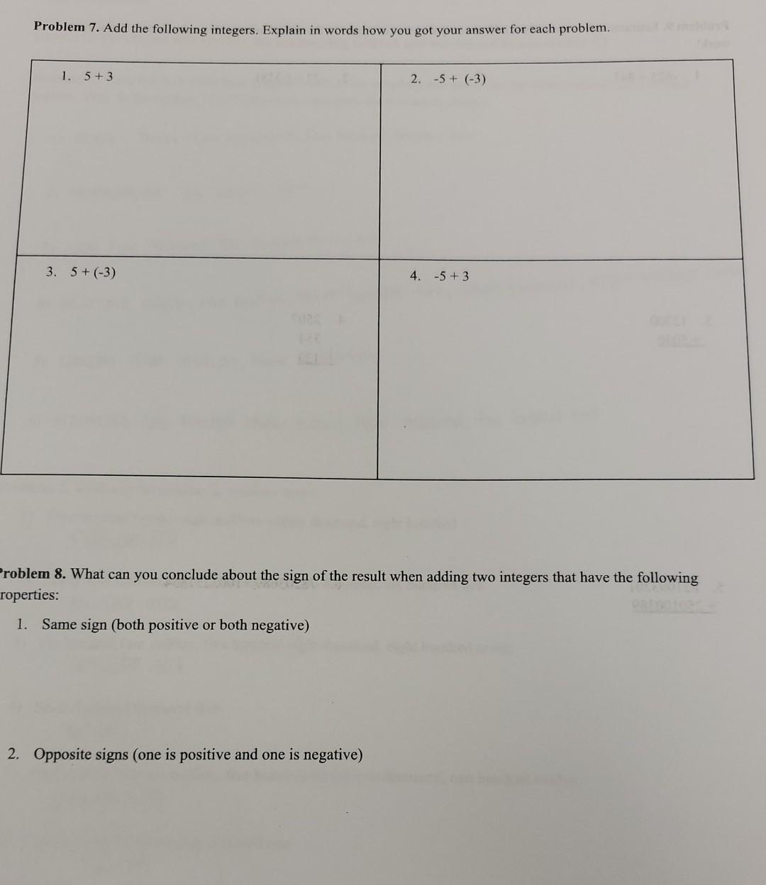 Solved Problem 6. Draw a number line model to show how you | Chegg.com